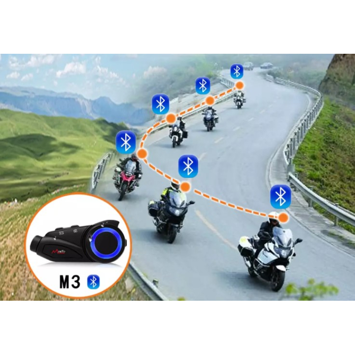 Bluetooth Intercom MaxTo M3 s FULL HD kamerou SONY | Motozem.cz