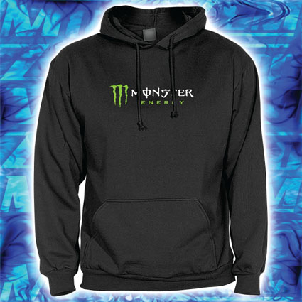 Mikina s motivem Monster energy s kapucí | Motozem.cz